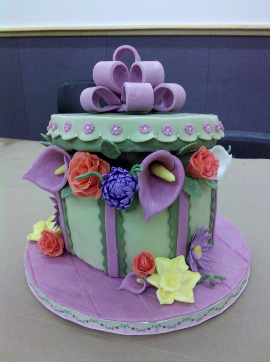 Hat Box Cake - CakeCentral.com