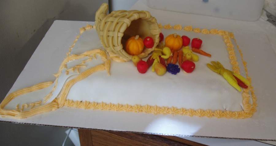 Cornucopia Cake - CakeCentral.com