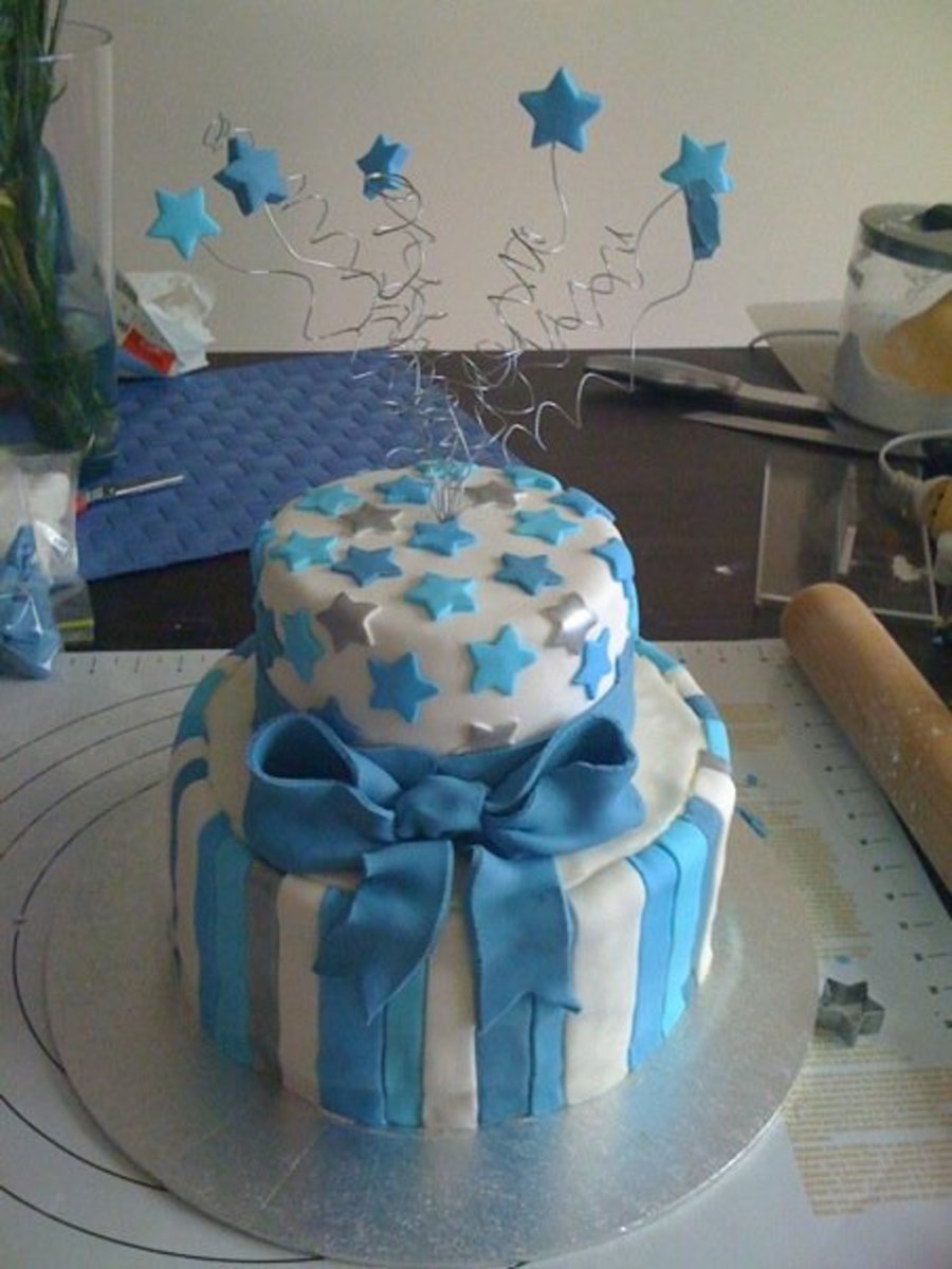 Blue Stars And Stripes - CakeCentral.com