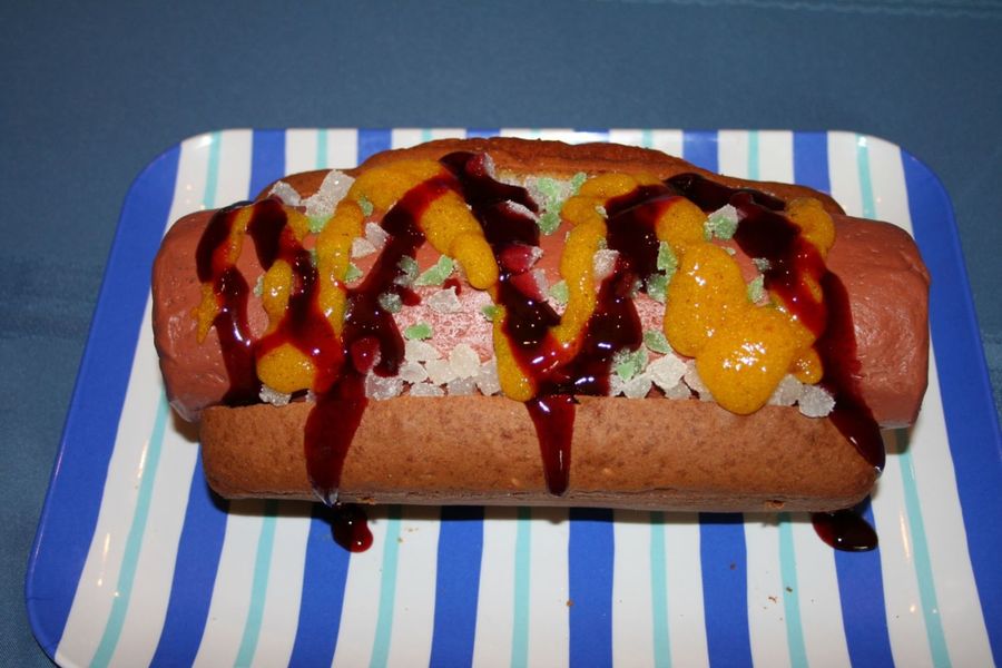 Hot Dog Cake - CakeCentral.com