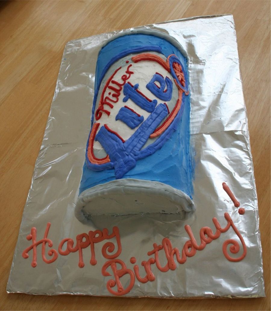 Miller Lite Cake - CakeCentral.com