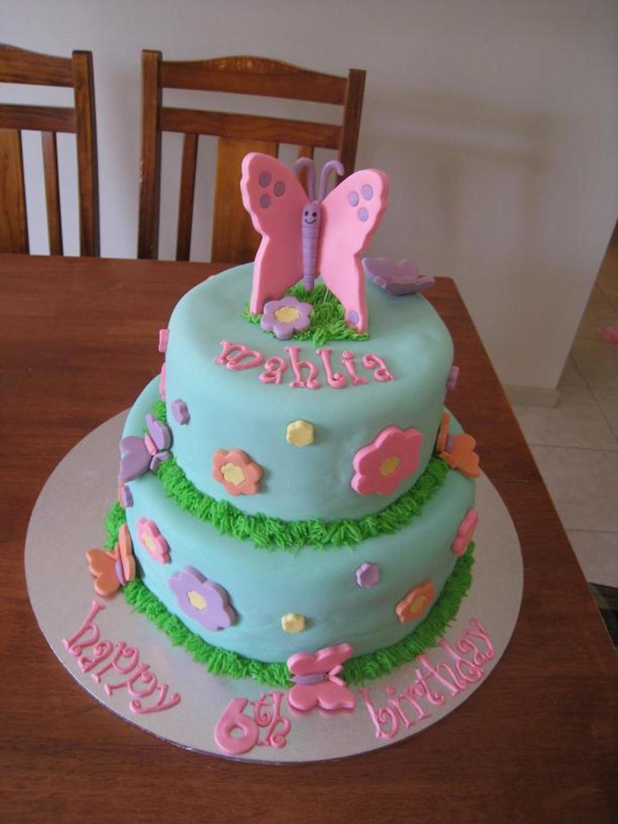 Fondant Butterfly Cake - CakeCentral.com