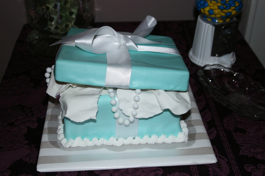 Tiffany Box Birthday Cake - CakeCentral.com