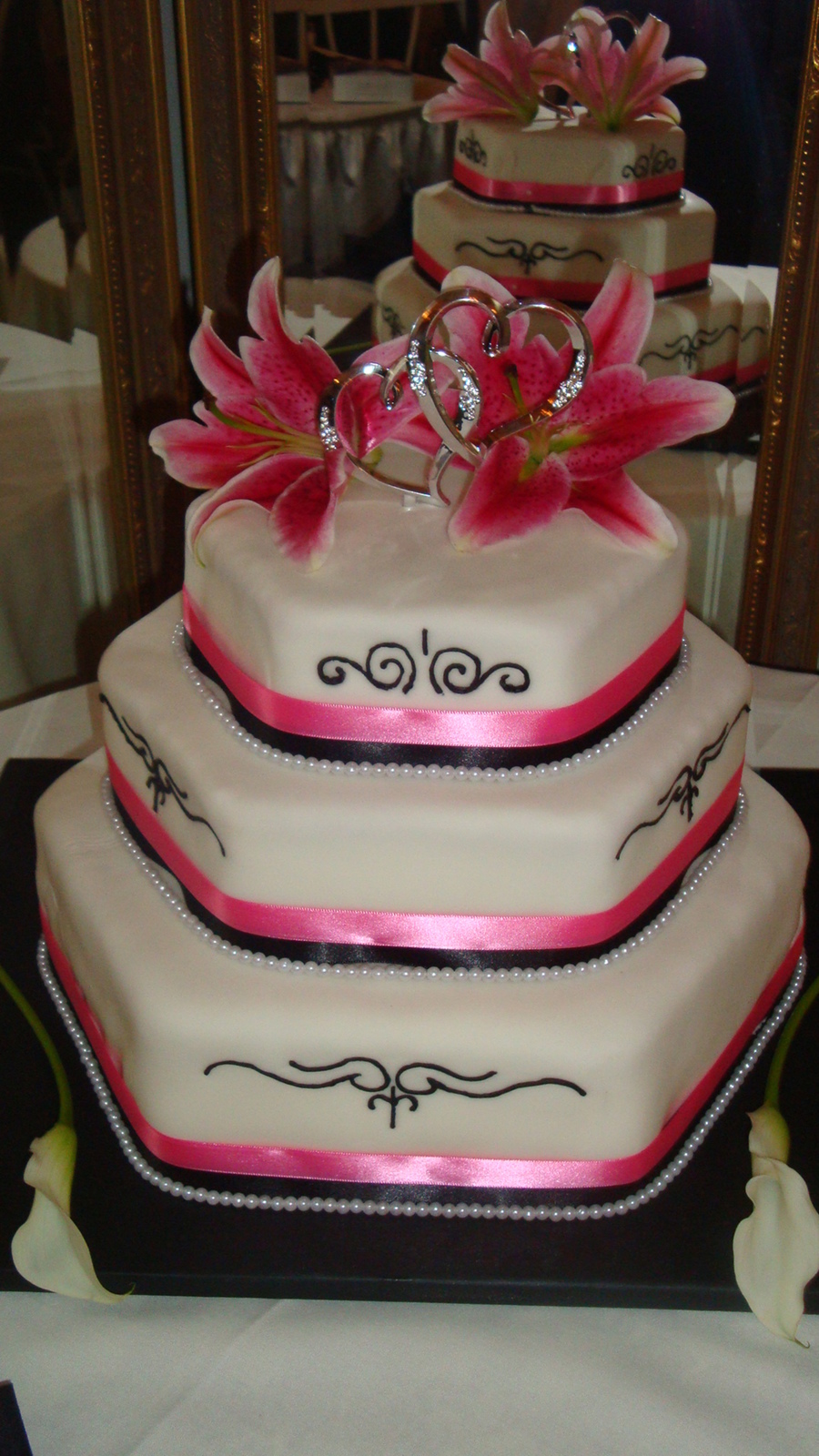 Hexagon Wedding Cake - CakeCentral.com