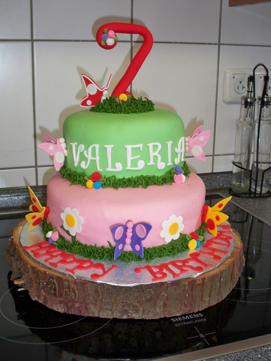 Butterflies 7Th Birthday - CakeCentral.com