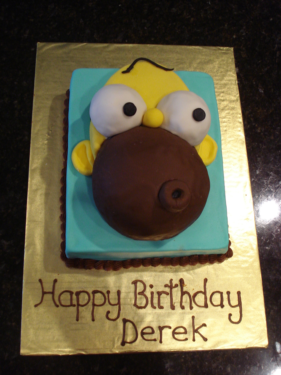 Homer Simpson Cake - CakeCentral.com