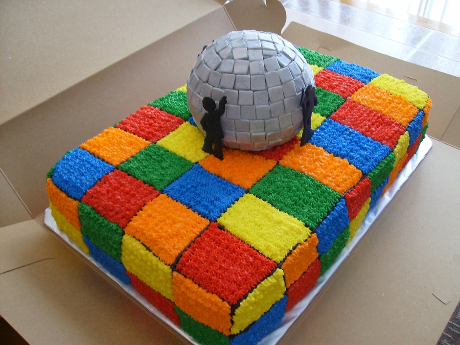 Disco Birthday Cake - CakeCentral.com