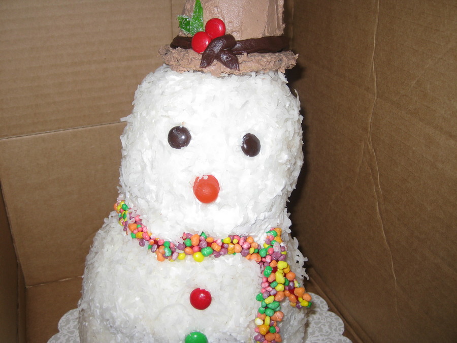 Snowman Cake - CakeCentral.com