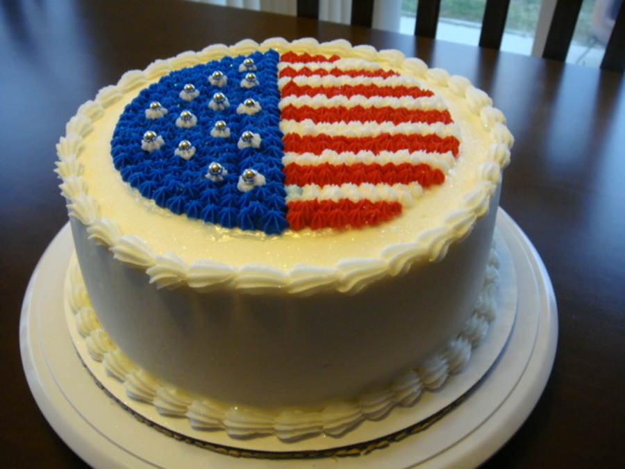 American Flag Cake - CakeCentral.com