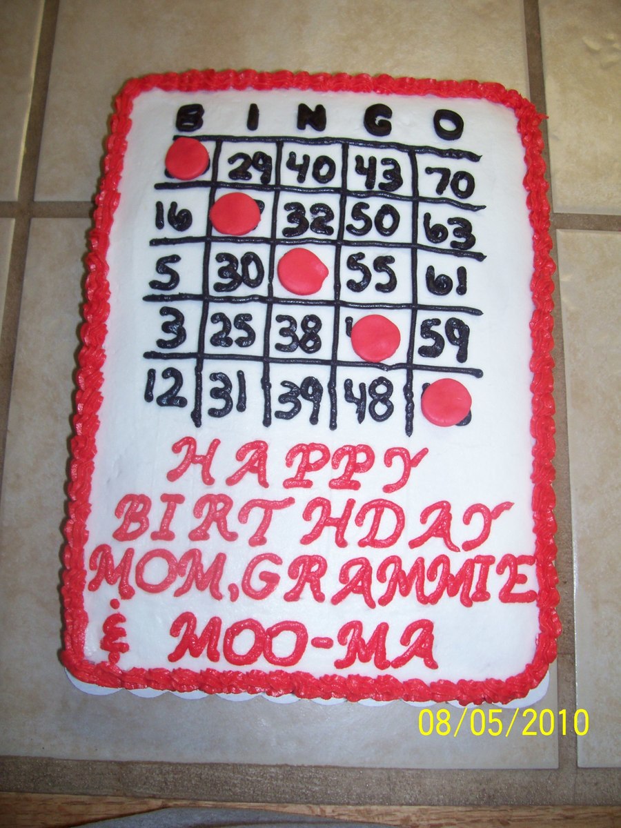 Bingo Cake - CakeCentral.com