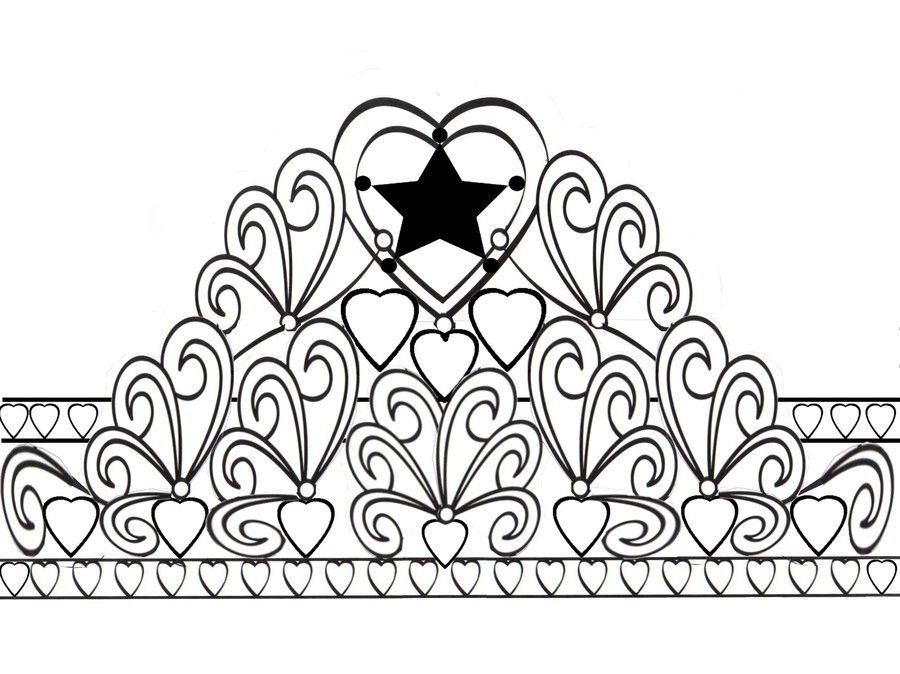 Large Tiara (Front) Template - CakeCentral.com