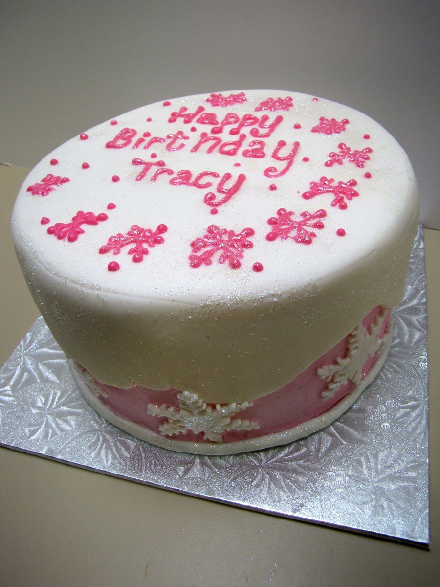 Snow Flake Cake - CakeCentral.com