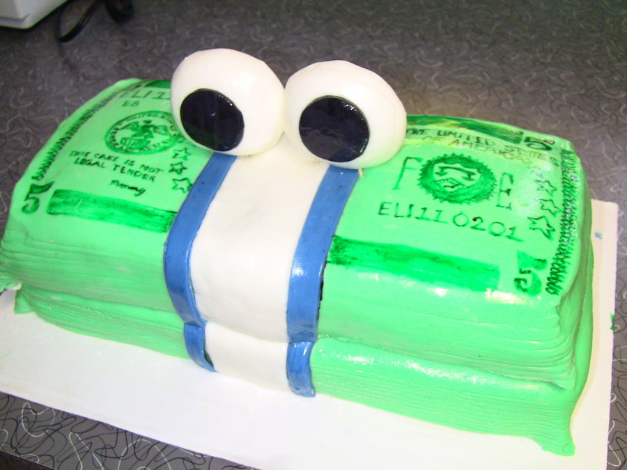 Geico Money Birthday Cake - CakeCentral.com