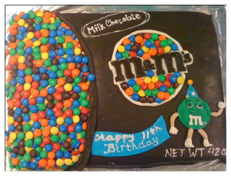 M&m Birthday Cake - CakeCentral.com