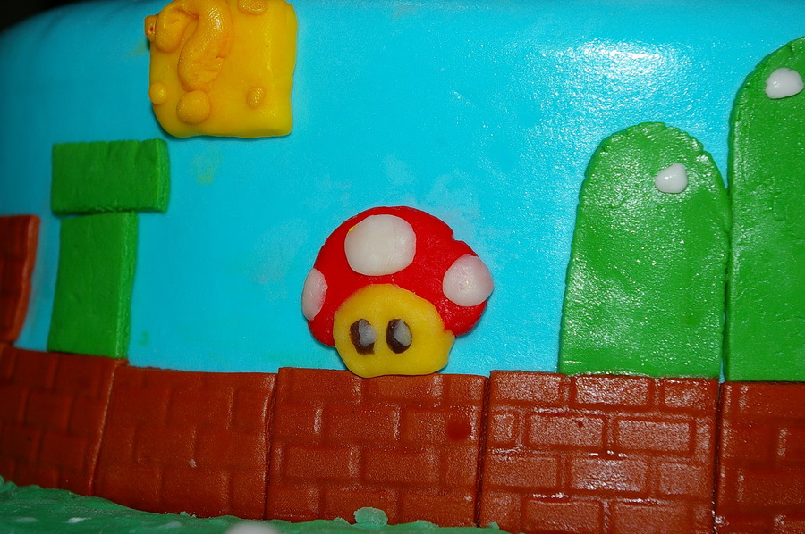 Super Mario Bros, Princess Peach Castle, Yoshi, Bowser Birthday Cake ...