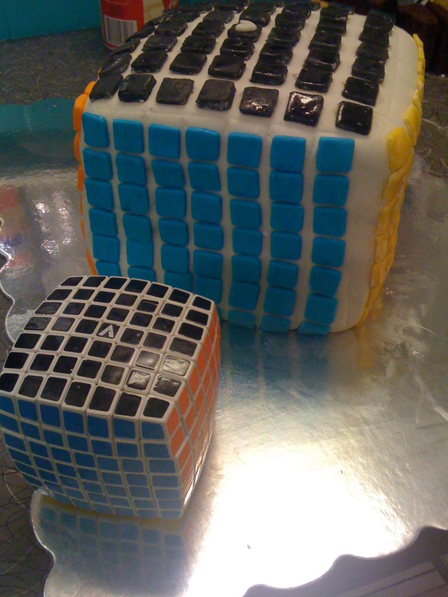 Rubik's Cube/ V-Cube Cake - CakeCentral.com