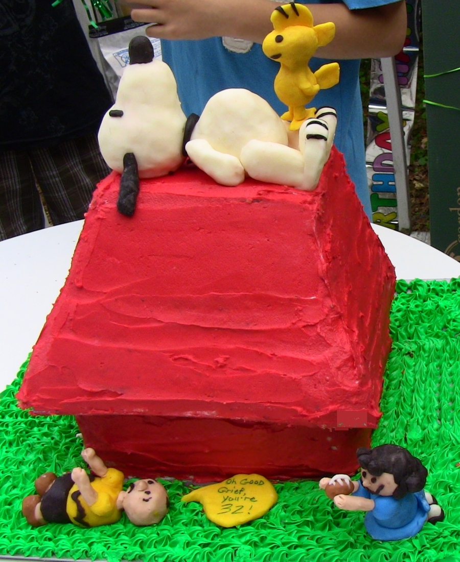 Charlie Brown And Snoopy Birthday Cake - CakeCentral.com