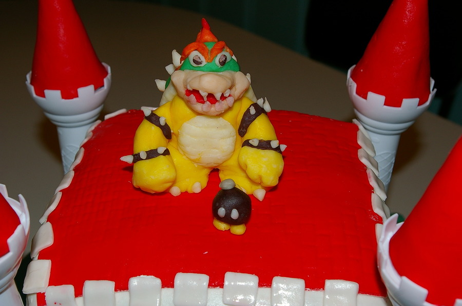 Super Mario Bros, Princess Peach Castle, Yoshi, Bowser Birthday Cake ...