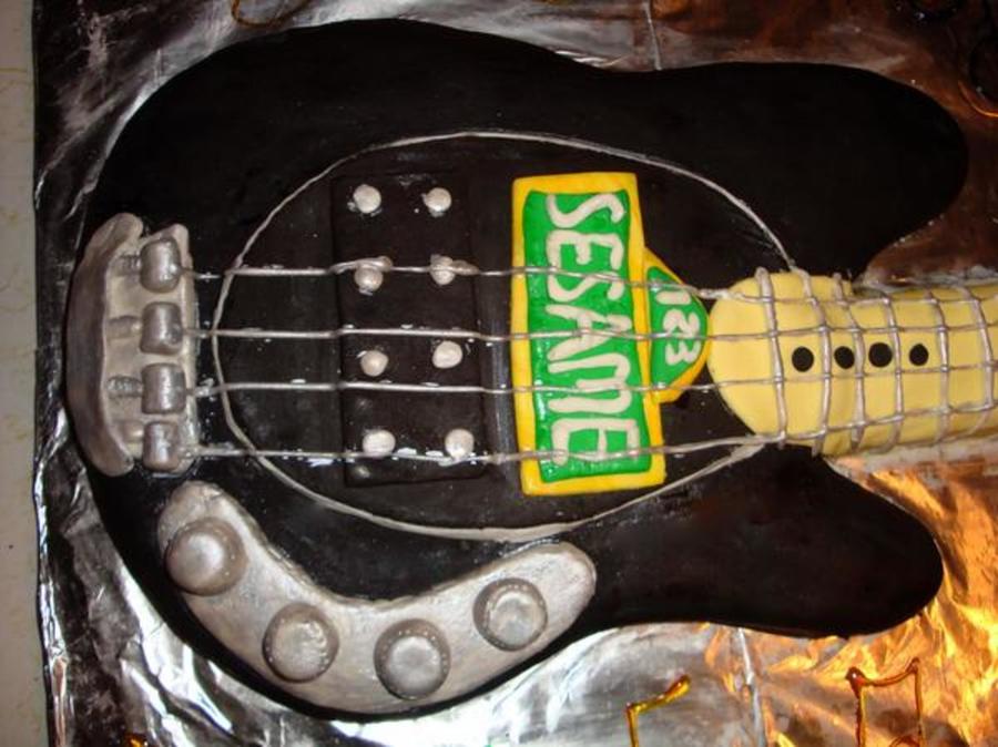 Guitar Bass Birthday Cake - CakeCentral.com