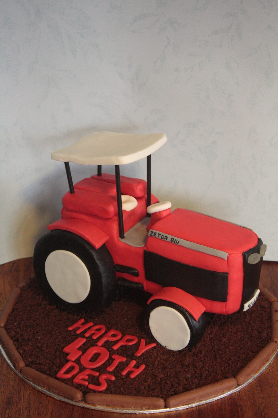 Little Red Tractor - CakeCentral.com