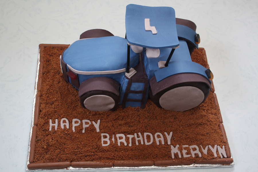 Blue Tractor - CakeCentral.com