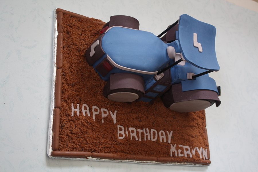 Blue Tractor - CakeCentral.com
