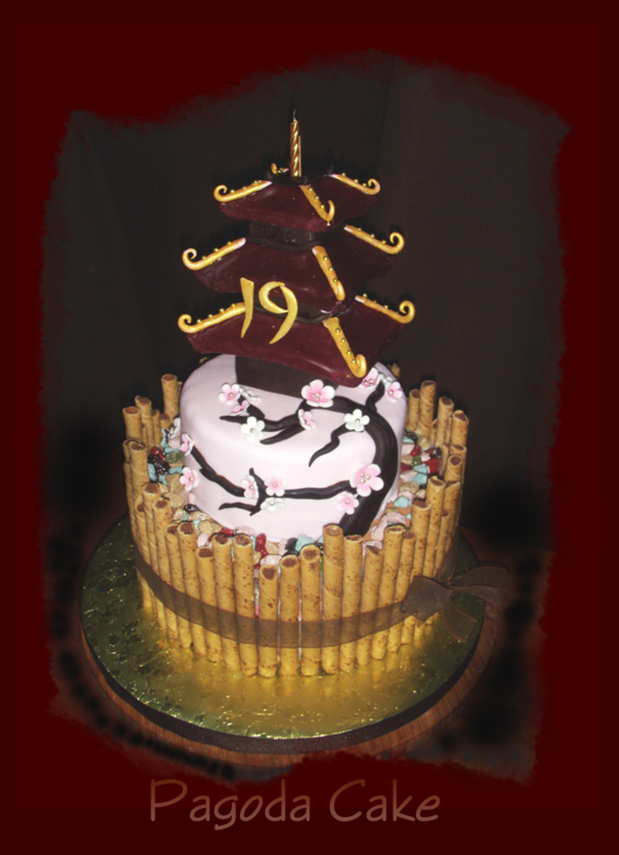 Chinese Pagoda Cake - CakeCentral.com
