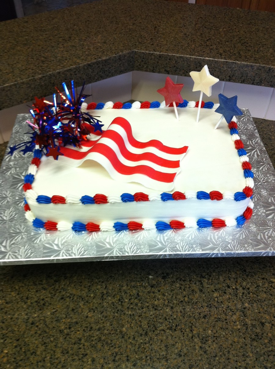 4Th Of July / Birthday Cake - CakeCentral.com