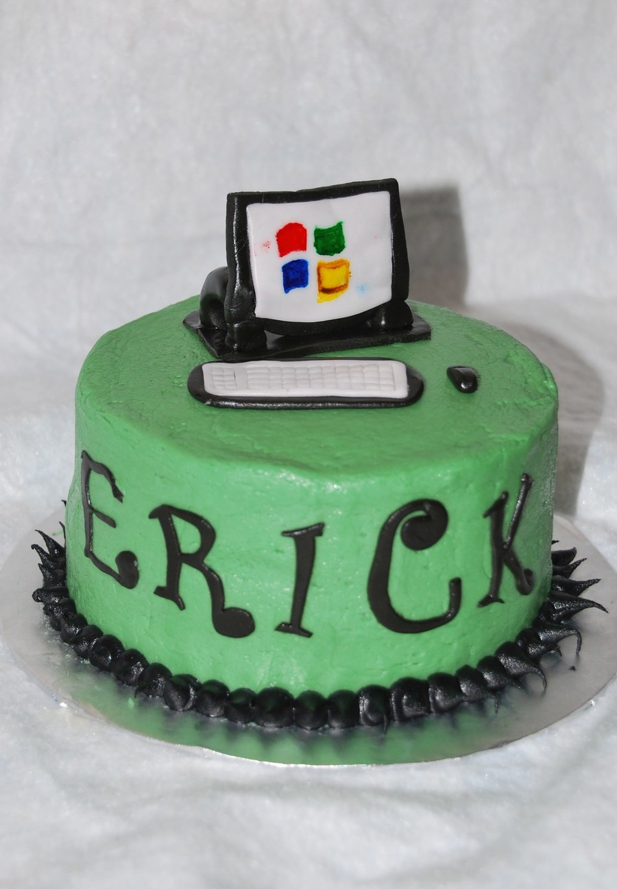Techy Birthday Cake - CakeCentral.com