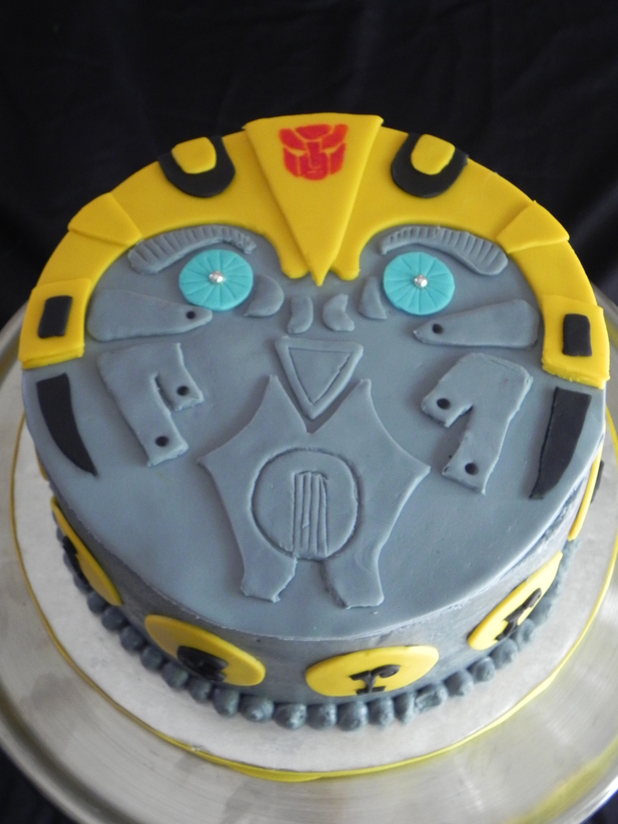 Transformer Bumblebee Cake - CakeCentral.com