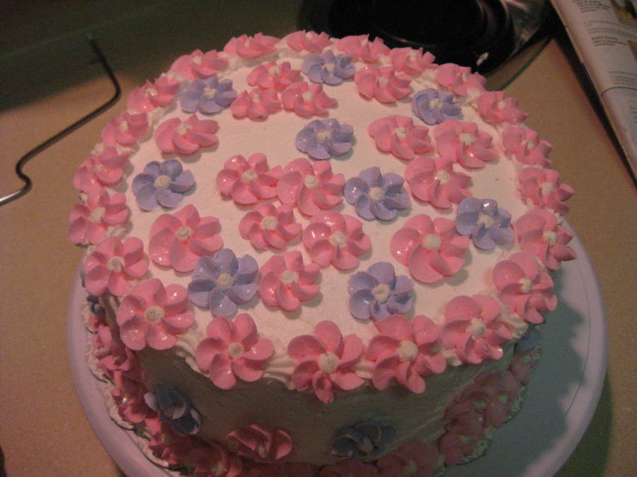Drop Flower Cake - CakeCentral.com