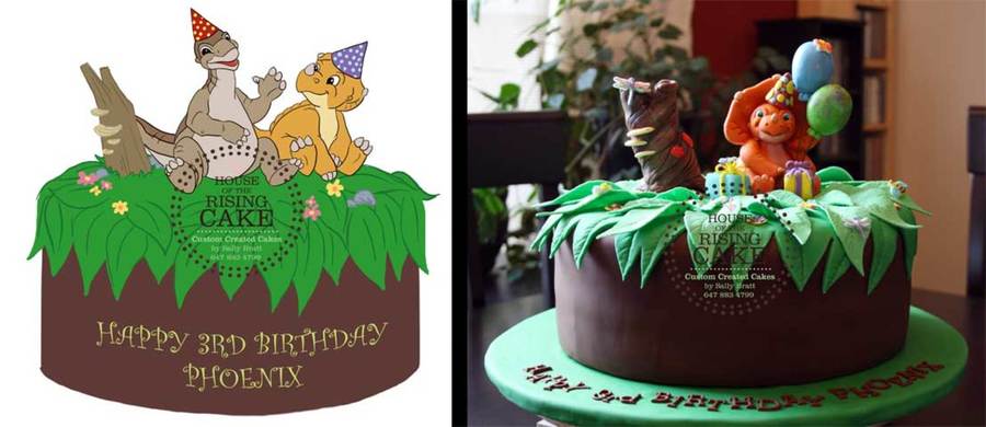 Land Before Time Cake - CakeCentral.com
