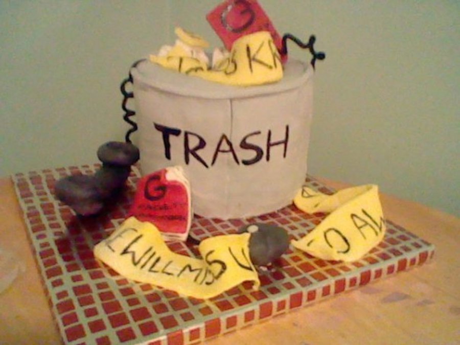 Trash Can Retirement - CakeCentral.com