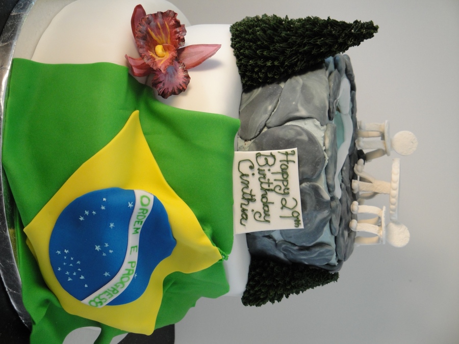 Brazilan Flag - CakeCentral.com