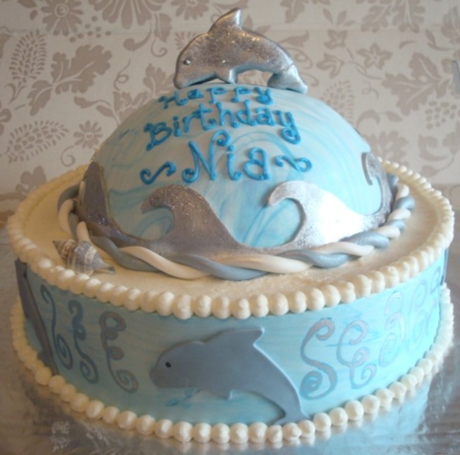 Dolphin Birthday Cake - CakeCentral.com