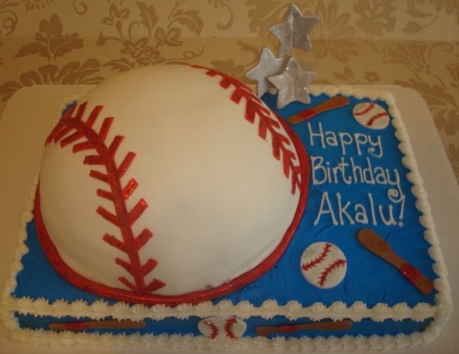 Baseball Cake - CakeCentral.com
