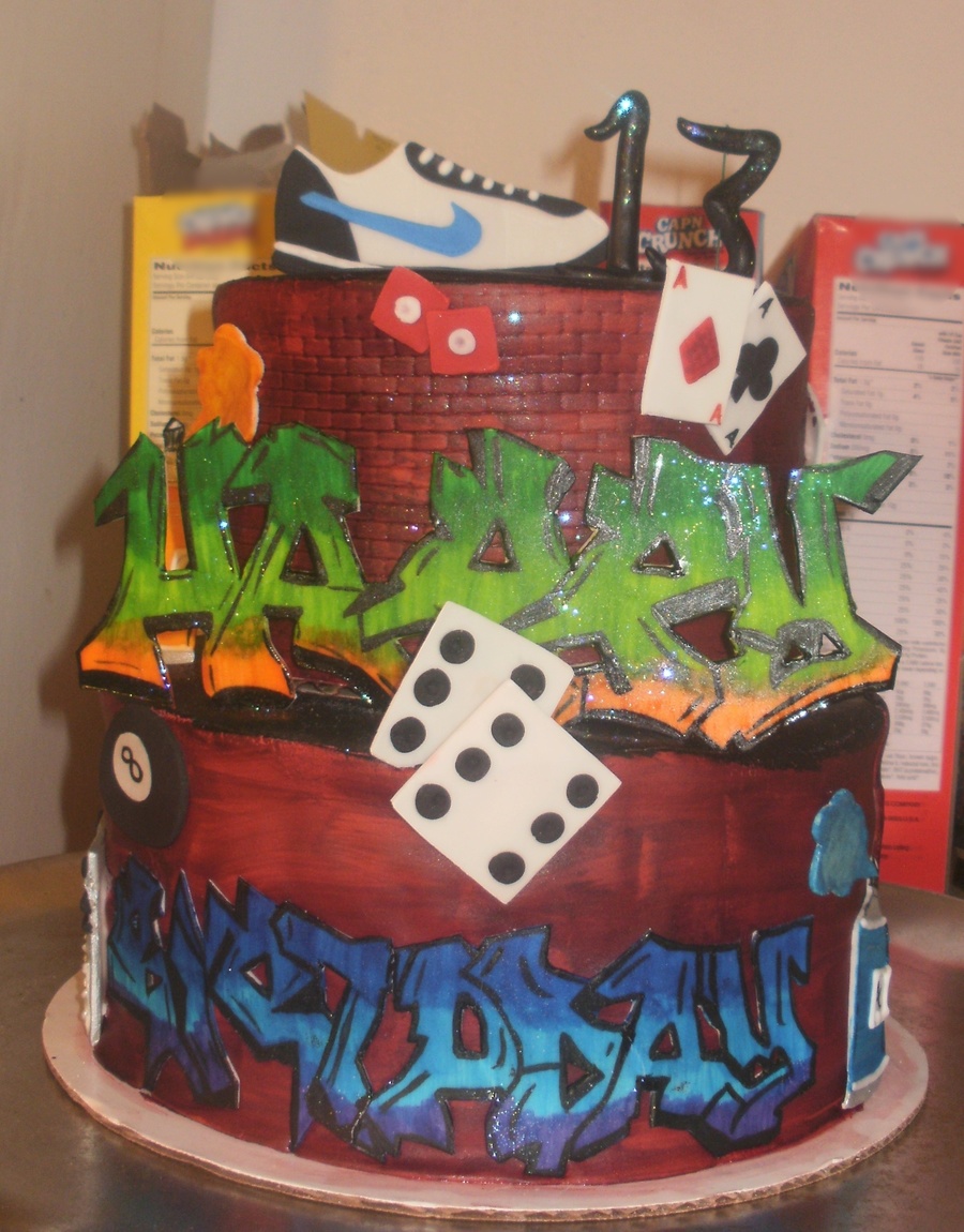 Graffiti Cake - CakeCentral.com