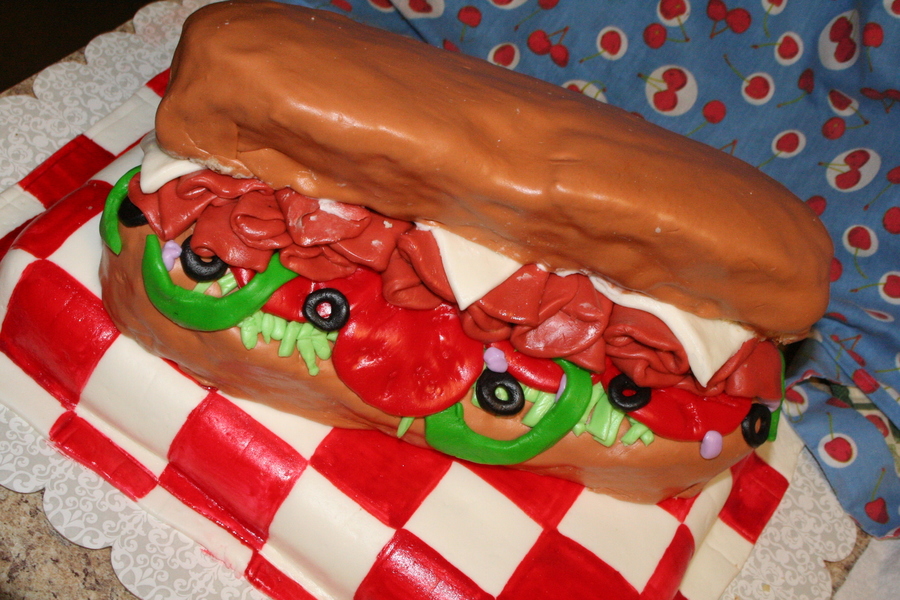 Sub Sandwich Cake - CakeCentral.com