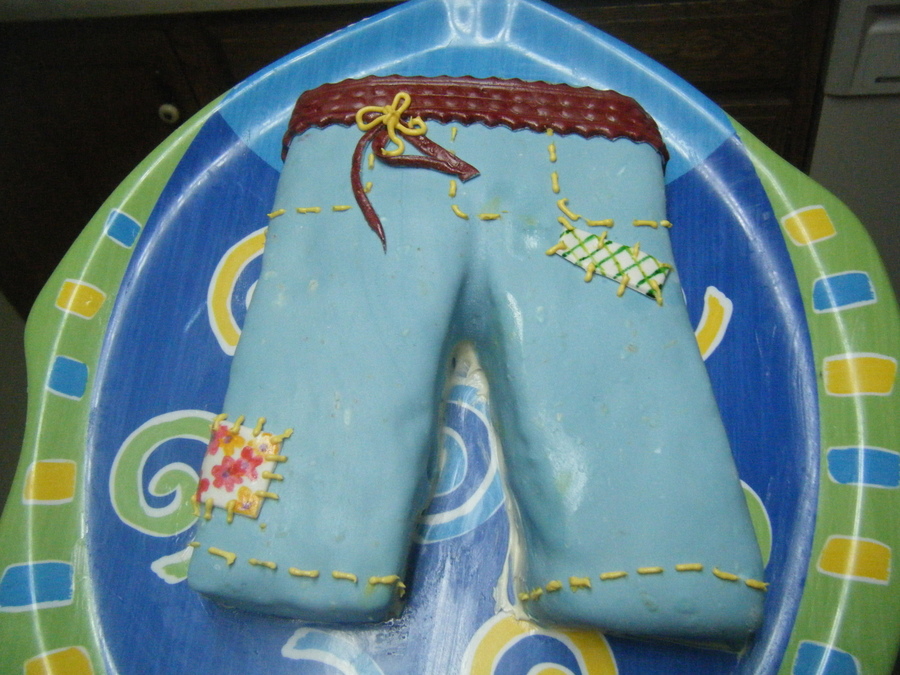 My 2Nd Cake! (Jeans Scrap Cake) - CakeCentral.com