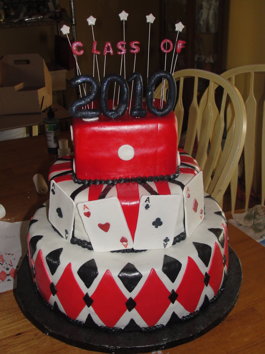 Poker Night Graduation - CakeCentral.com