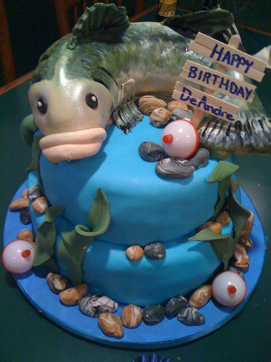 Bass Birthday Cake - CakeCentral.com