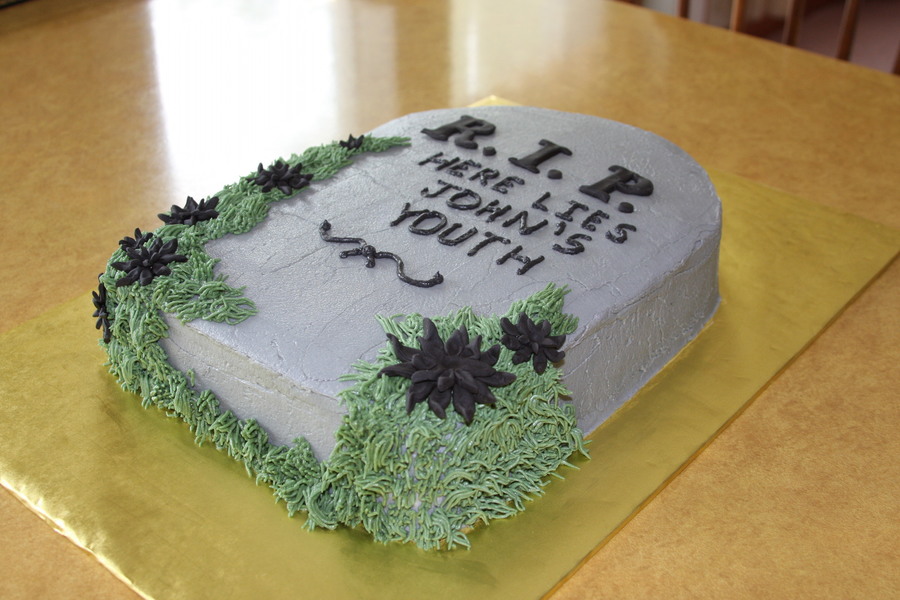 50Th Birthday Tombstone Cake - CakeCentral.com