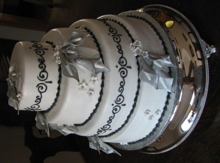 My First Official Wedding Cake. - CakeCentral.com