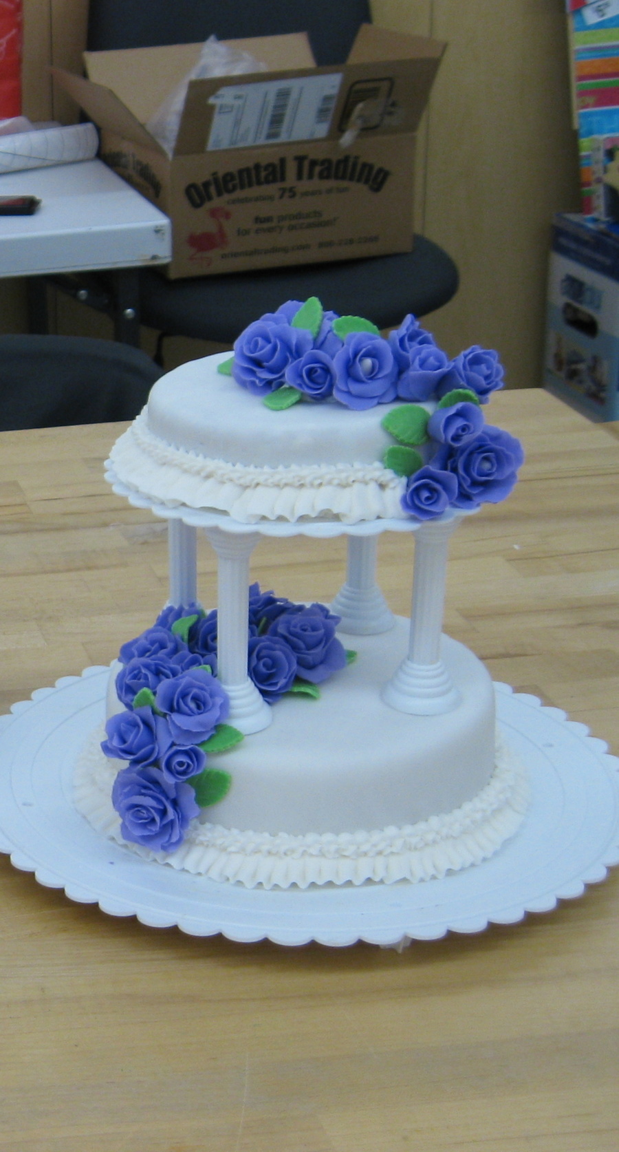 Purple Rose Cake - CakeCentral.com