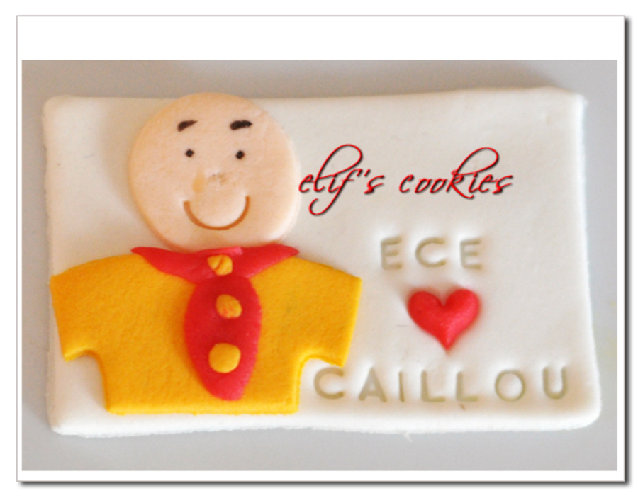 Caillou Cookie - CakeCentral.com