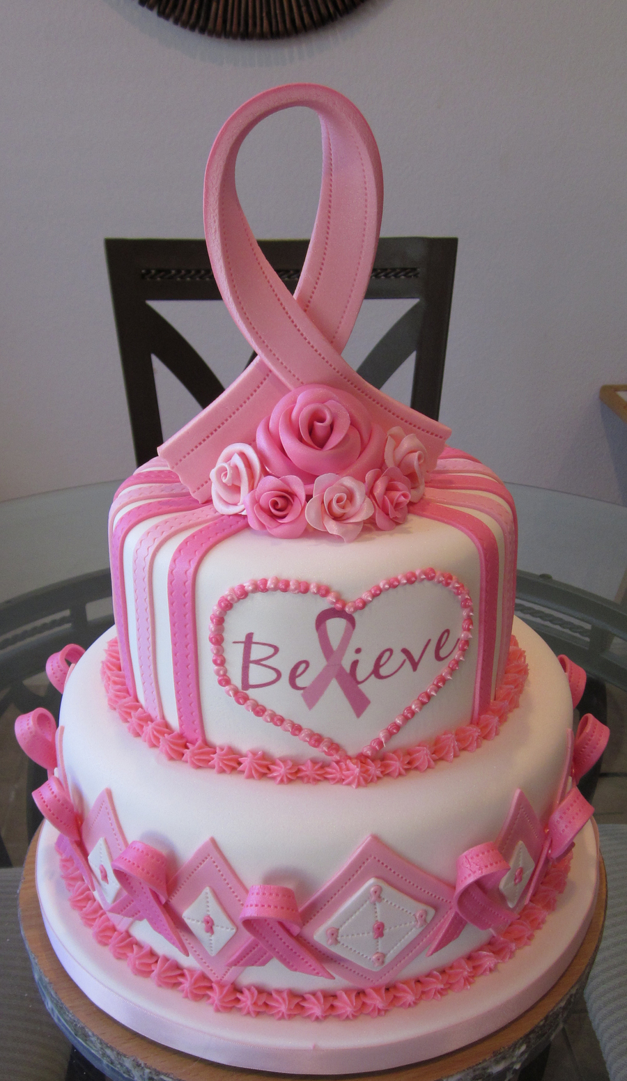 Breast Cancer Believe - CakeCentral.com