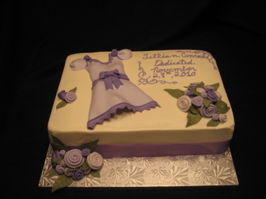 Dedication Cake - CakeCentral.com