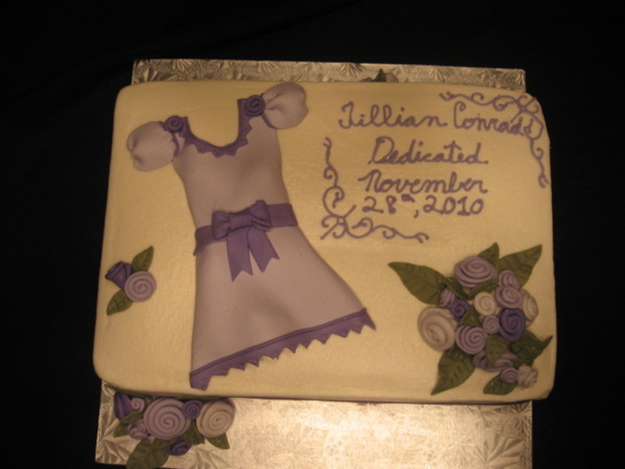 Dedication Cake - CakeCentral.com