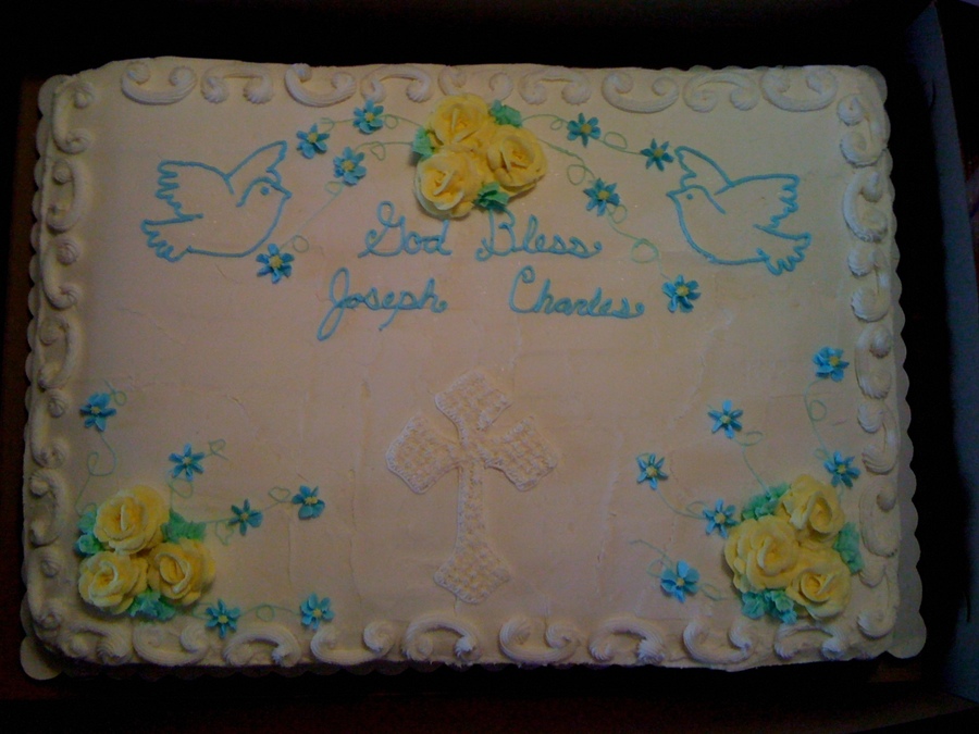 Baptism Cake - CakeCentral.com