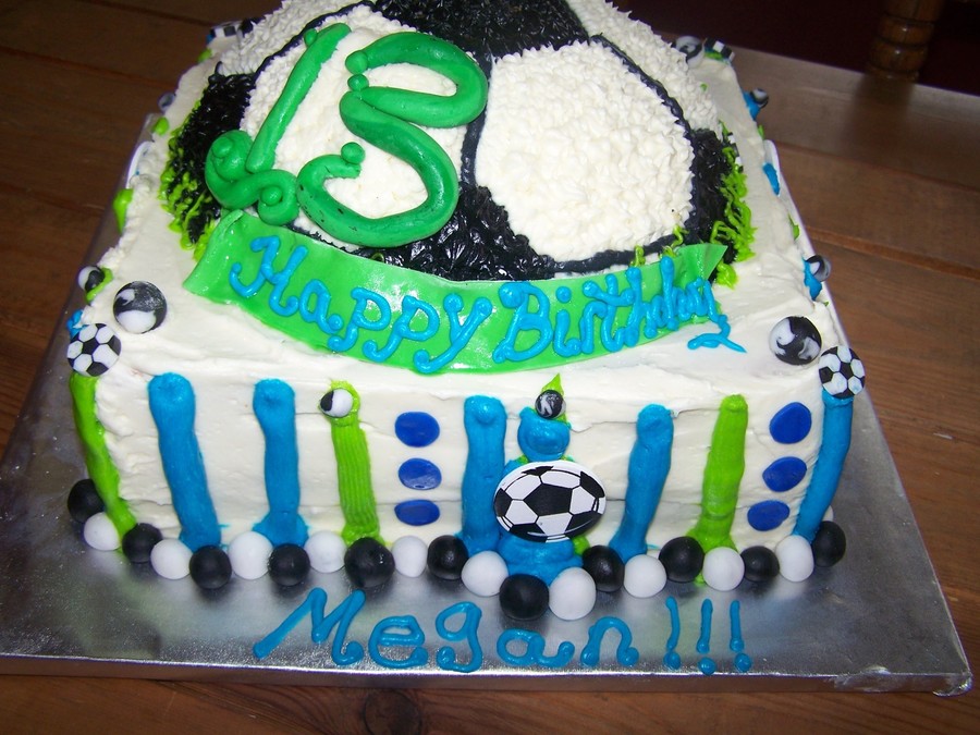 Soccer Cake - CakeCentral.com